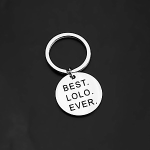 Lywjyb Birdgot Lolo Gift Grandma Gift Grandma Birthday Gift Lolo Keychain (LOLO br)