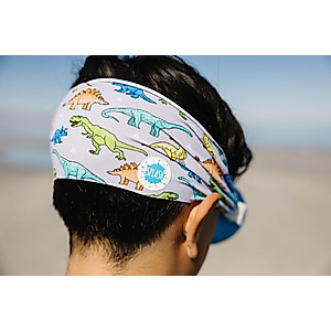 Splash Place SWIM GOGGLES with Fabric Strap - DINO | Fun, Fashionable, Comfortable - Adult & Kids Swim Goggles