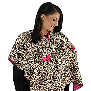Strawberry Farms Baby Car Seat Cover Canopy and Nursing Cover 2 in 1 Pink Leopard