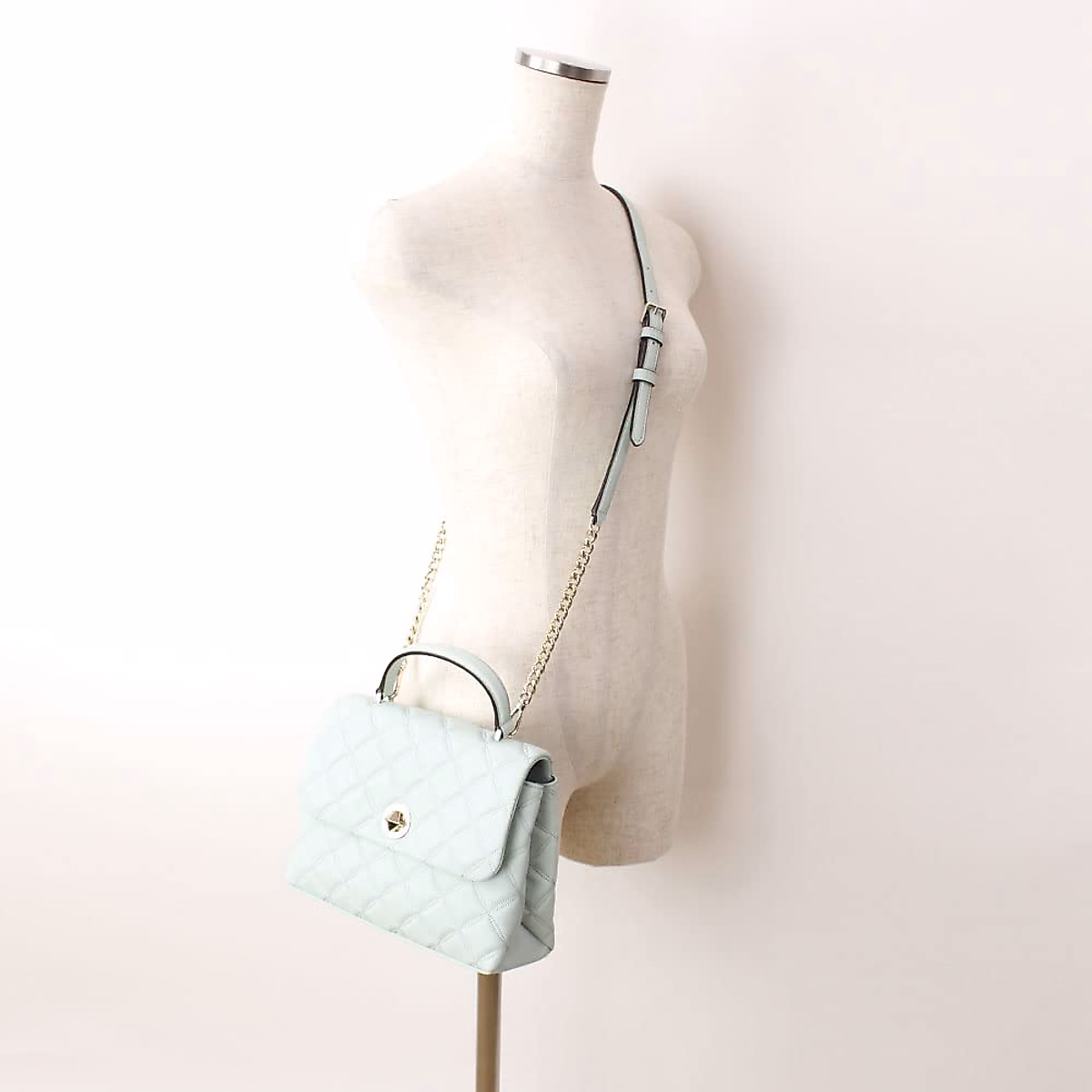 Kate Spade Natalia Medium Flap Crossbody Women's Leather Handbag (Crystal blue)