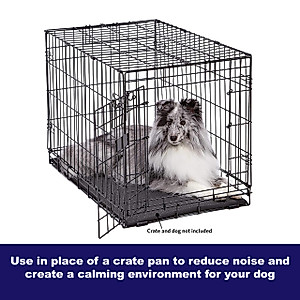 MidWest Homes for Pets MAT42 Cushioned Dog Crate Mat, Large, Black