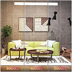 LED Shop Light 4FT,5000K/4000K/3500KSelectable LED Linear Strip Lights,0-10VDimmable LED Light Fixture for Garage Workshop Warehouse,4Foot LED Commercial Ceiling Light,Fluorescent Replacement-2Pack