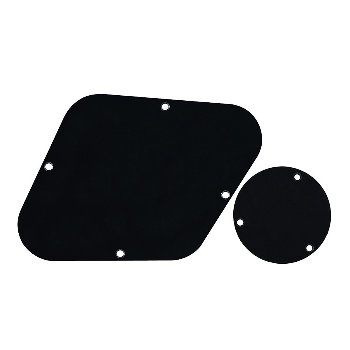 FLEOR 3Ply Black Pickguard Back Plate Screws Set & Switch Ring & Truss Rod Cover Plate & Black Bracket Fit Gibson Les Paul Pickguard Replacement