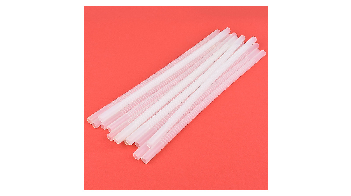 11 Inch Bendable Straws - 14 Pack Reusable Flexible Straws