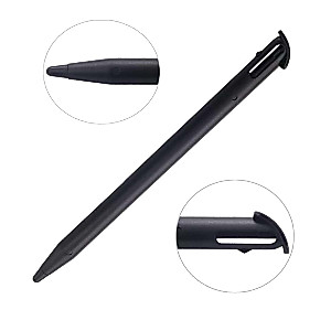 FainWan 5 Pack Stylus Pens Compatible with New 3DS XL 2015 Nin-tendo Slot Replacement Pen Plastic Touch Screen Pen Set (Black)