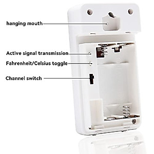 Weather Station Indoor Outdoor Thermometer Wireless Remote Sensor, Home Weather Station Temperature Humidity Monitor