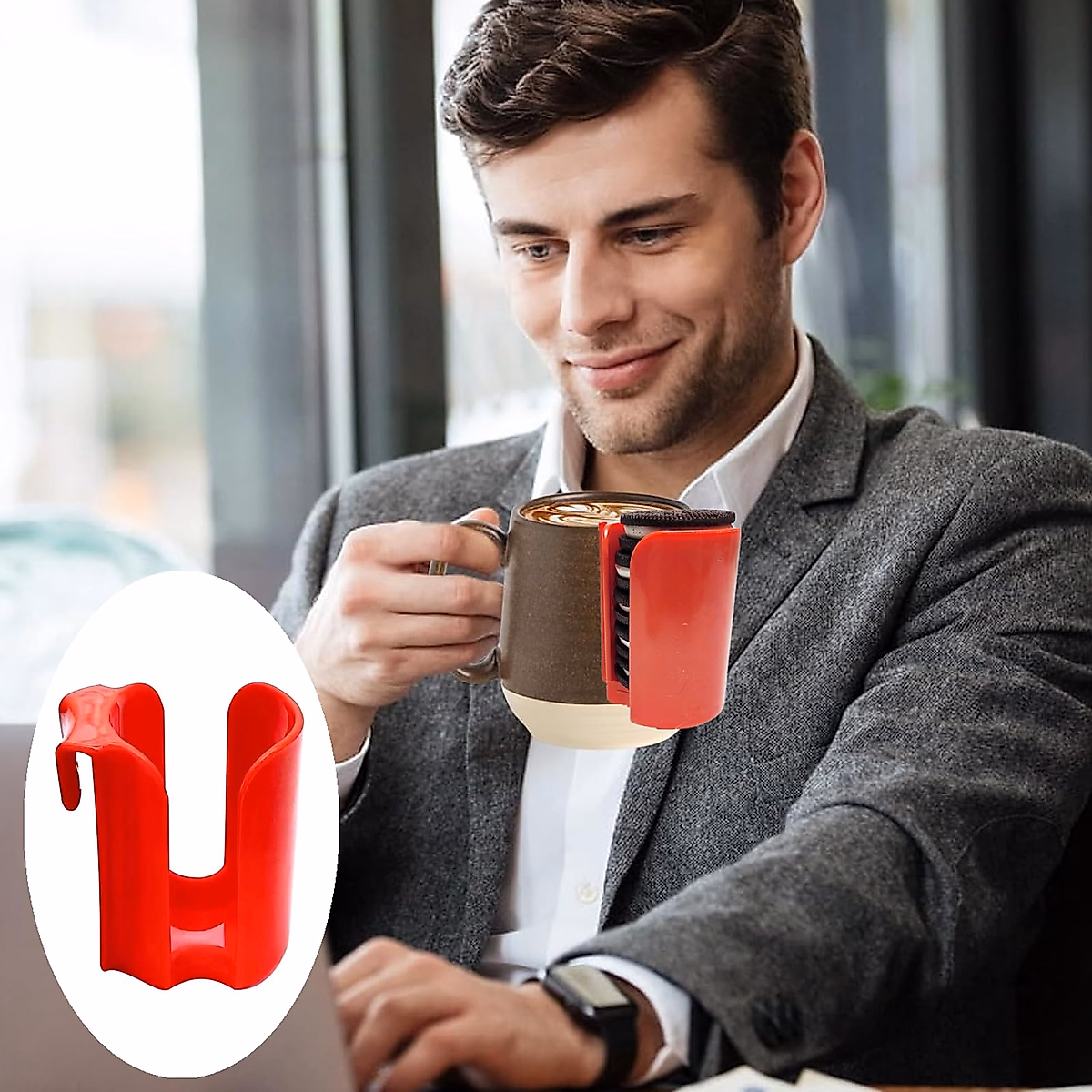 Malijnxin 2 PCS Cookie Holder Creative Cup Cookie Holder Cup Side Cookie Organizer Plaastic Cookie Container Storage for Candies Cookies