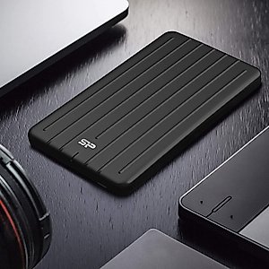Silicon Power 4TB Rugged Portable External SSD USB 3.2 Gen 2 (USB3.2) with USB-C to USB-C/USB-A Cables B75 Pro