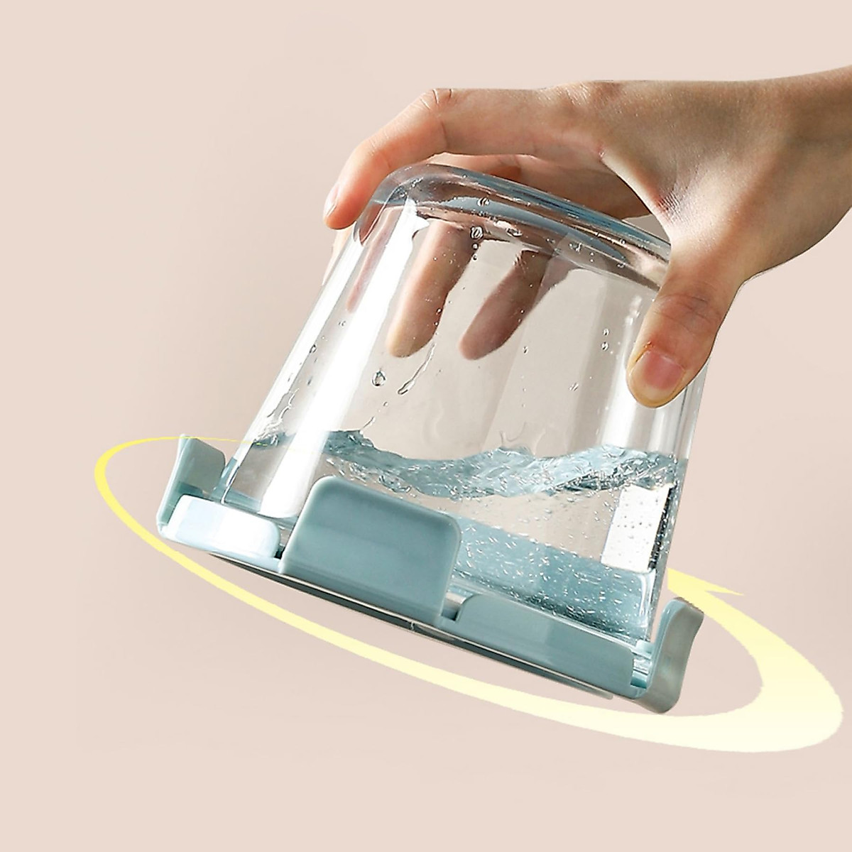 binsakao Glass Food Storage Containers, 21 oz Glass Soup Containers with Lids, Meal Prep Container Glass Bowls, Freezer, Microwave and Dishwasher Safe - Pack of 4 (Clear)