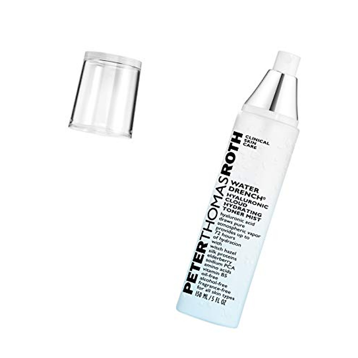 Peter Thomas Roth Water Drench Hyaluronic Cloud Hydrating Toner Mist with Witch Hazel, Up to 72 Hours of Hydration, Helps Reduce the Look of Fine Lines, Wrinkles and Pores