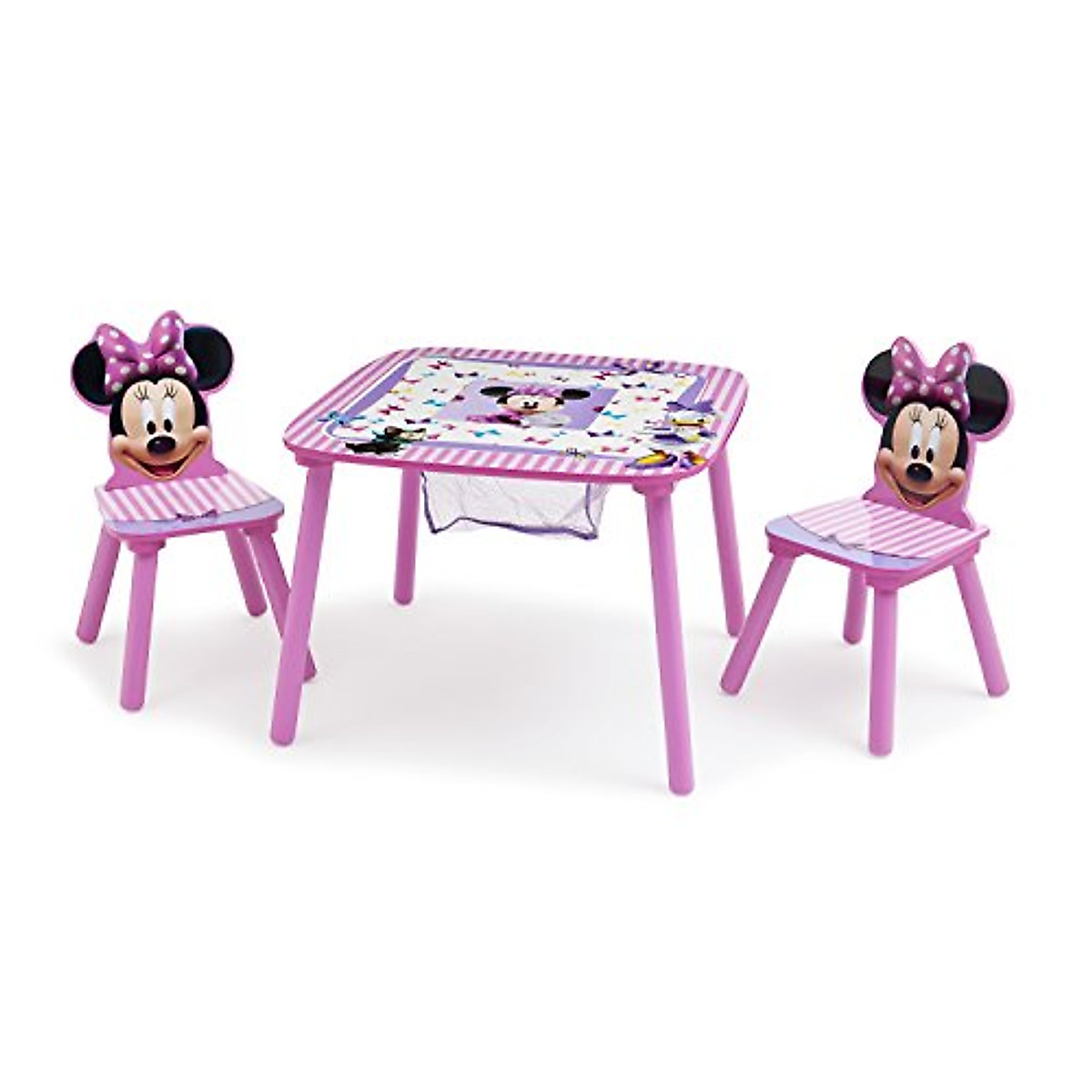 Disney Minnie Mouse Storage Table and Chairs Set Delta Children