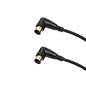 Audio2000's 5ft. Right Angle 5pin Din Midi Cable with Double Shielded - Adc2051
