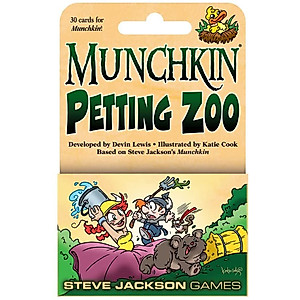 Steve Jackson Games Munchkin Petting Zoo Card Game (Mini-Expansion) | 30 Cards | Adults, Kids, & Family Game | Fantasy Adventure Roleplaying Game | Ages 10+ | 3- 6 Players | Avg Play Time 120 Min