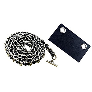 YESIKIMI Conversion Kit Cowhide leather Chain+Insert Change Chanel Flap Card Holder Into A Small Crossbody Purse