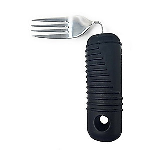 3 Piece Super Easy Grip Flatware Set - Bendable Built Up Utensils - Fork, Knife, and Spoon (Standard)