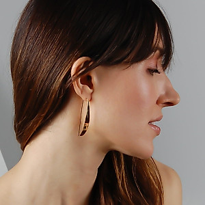 Gold Drop Earrings for Women - Gold Long Earrings for Women, Gold Teardrop Earrings for Women, 14k Gold Plated Tear Drop Earrings, Gold Dangle Earrings for Women, Gold Threader Earrings for Women