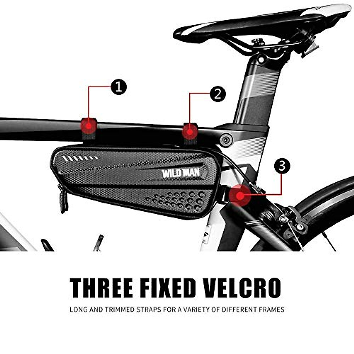 Bike Hard Bicycle Bags Case Phone Frame Front Top Tube Triangle Pouch