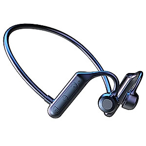 Wireless Headset Intelligent Noise Cancelling High Fidelity Bluetooth-compatible5.3 Sports Bone Conduction Earphone Compatible with Android Black