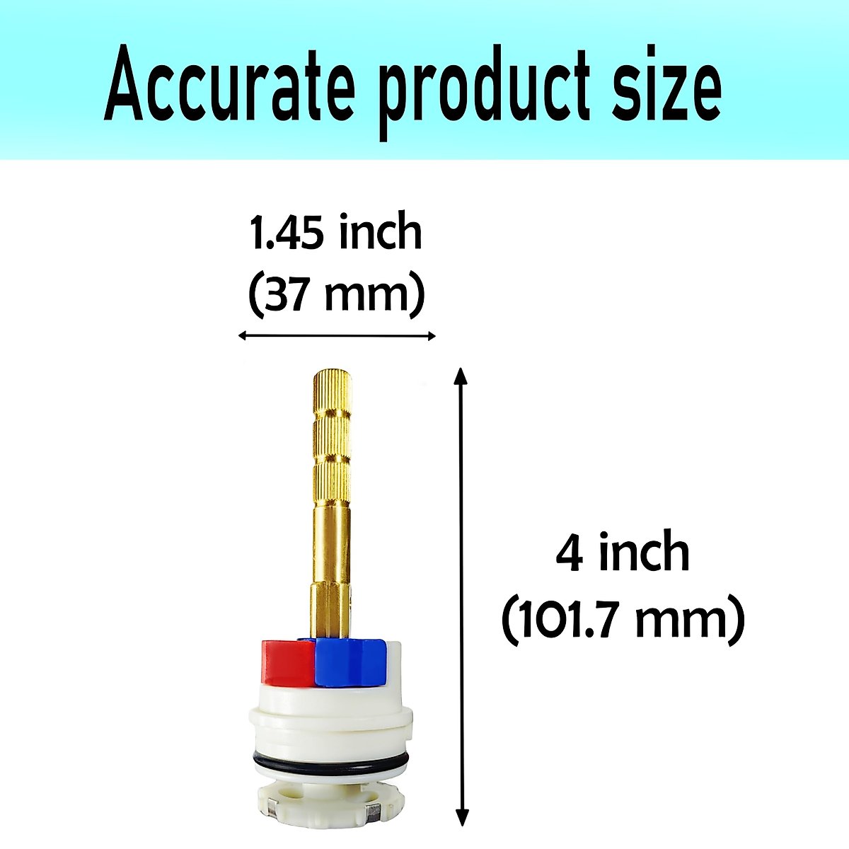 ALITZ Compatible with Danze DA603567 Round Stem Washerless Cartridge for Glacier Bay and Pegasus　Single Handle Tub & Shower Faucets with Temperature Limit Stops ＆ seats & springs - ADA compliant