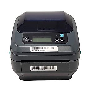 Zebra GX420D with Display, Thermal Label Barcode Printer, USB/Ethernet/Serial Connectivity, GX42-202410-000 (Renewed)