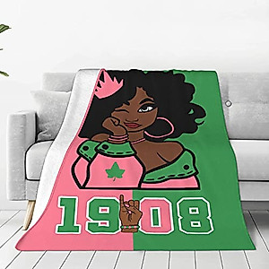Blanket Sorority Gift Alpha Kappa Throw Blanket 50"x40" Soft Warm Cozy Throw Home Decorative Blanket Sorority Paraphernalia