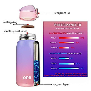 Sprouts Kids Water Bottle - 11Oz, Insulated Stainless Steel Bottle, Leakproof, Perfect for Kids Lunch Bag (Purple-pink)