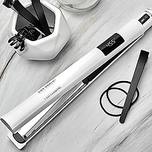HOT TOOLS Pro Artist White Gold Digital Flat Iron, 1 inch