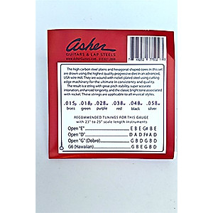 Asher Guitars Electro Hawaiian ® Lap Steel Strings - Single Set