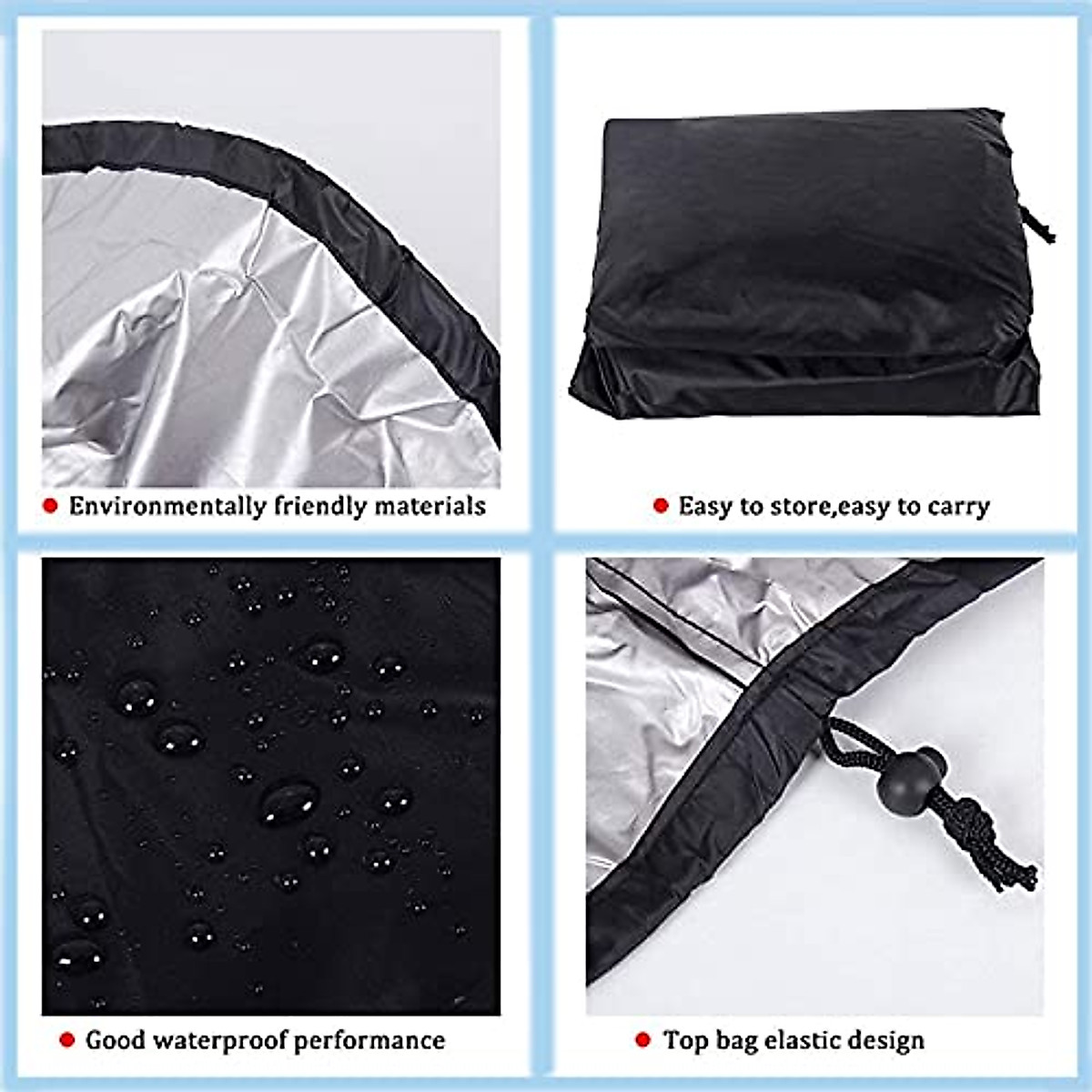 Timisea Egg Chair Cover Double Patio Hanging Egg Chair Cover Swinging Egg Chair Cover Polyester Taffeta Waterproof Heavy Duty Garden Rattan Wicker Swing Chair Outdoor Furniture Cover, (75''H x 50''W)