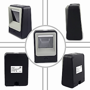 2D QR Barcode Scanner,Symcode Omnidirectional Hands-Free USB Automatic Barcode Reader for Mobile Payment Computer Screen Scan