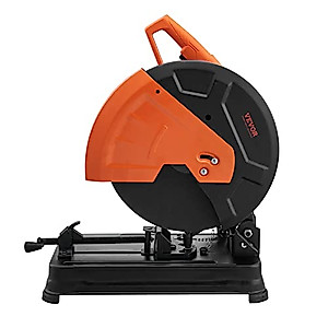 VEVOR Abrasive Chop Saw, 14in / 35cm Blade Cut Off Saw, 2300W 3600RPM Steel Cutting Machine, 0-45 Degrees Adjustable Angle Miter Saw for Cutting Metal Cutting Chop Saw for Steel Rebar Iron Aluminum