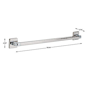 Delta Faucet 41924 Wall Mounted Modern Angular 24" x 1.25" ADA Decorative Grab Bar in Chrome