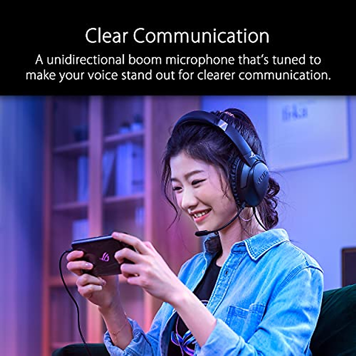 ASUS ROG Strix Go Core Wired Gaming Headset | 3.5mm Connector | Lightweight Design | Over-Ear Headphones for PC, Mac, Nintendo Switch, and PS4, Black, Standard