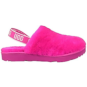 UGG Girls K Fluff Yeah Clog Slipper, Rock Rose, 6 Big Kid
