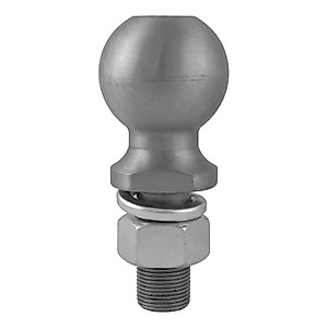CURT 40042 Raw Steel Trailer Hitch Ball, 12,000 lbs, 2-5/16-Inch Diameter, 1 x 2-1/4-Inch Shank