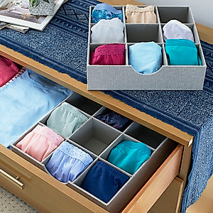 Household Essentials Drawer Organizer Tray 2 Pack, Gray, Silver