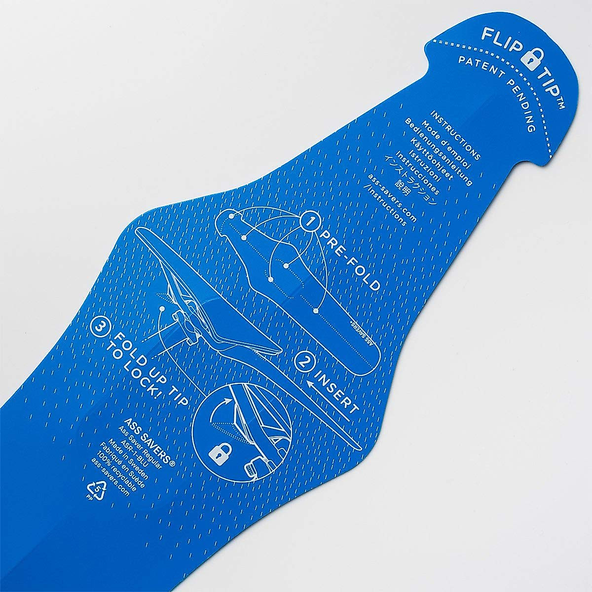 Ass Savers Big Saddle Mudguard for Wide Tires, 30-50 mm, up to 55 mm, Generation 4, Maximum Rain Protection, No Tools Mount, Patented Flip Tip, Lightweight, Stable, Self Centering, CX, Gravel, Black