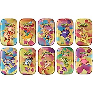 Pokemon 151 Mini Tins - Sealed Display - Complete Set of 10