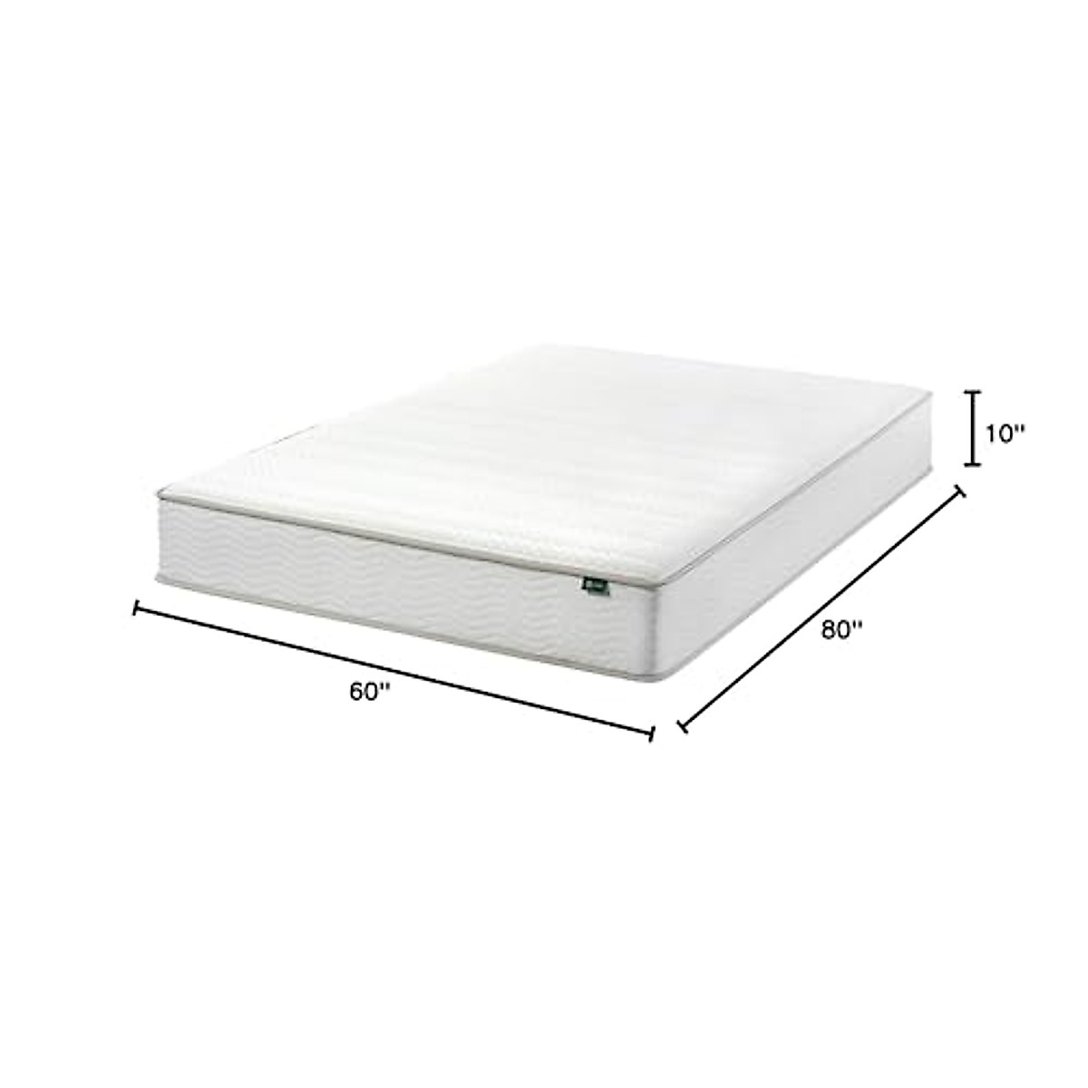 ZINUS 10 Inch Foam and Spring Hybrid Mattress [New Version], Queen, Fiberglass Free, Medium Firmness, Durable Support, Certified Safe Foams & Fabric, Mattress in A Box