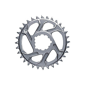 SRAM, X-SYNC 2 X01 Eagle Polar Grey, Chainring, Teeth: 30, Speed: 12, BCD: Direct Mount, Single, Alloy, Grey