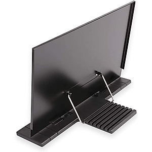 H&S Metal Book Holder - Adjustable Cookbook Stand for Reading - Foldable & Portable Recipe Book Rest