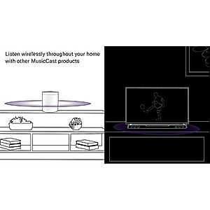 Yamaha WX-021 MusicCast 20 Wireless Speaker, Alexa Voice Control, Black