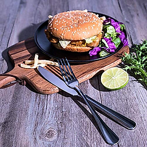 Lazooy Butter Knives Set of 8 Rust Proof Dinner Knifes Table Heavy Duty Butterknives Stainless Steel Dinning Knife Flatware Silverware for Dessert Meat 9.2''