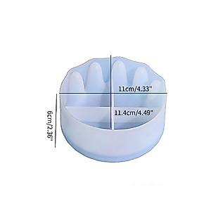 DIY Tray Silicone Resin Mold Crown Epoxy Resin Casting Mold for DIY-Jewelry Container Trinkets Rings Storage Plate Mould Storage Box Resin Mold