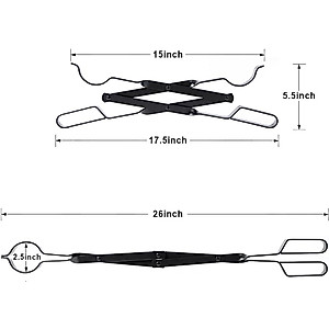 Amagabeli Fireplace Tongs Fireplace Poker for Fire Pit Campfire Bonfire Firewood Heavy Duty