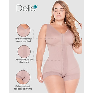 DELIÉ High Compression 086 Shapewear Tummy Control Fajas Colombianas Moldeadoras Extra Firm Shaper for Women