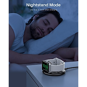 LLYZZ Upgraded for Apple Watch Charger, Portable Magnetic iWatch Charger with Charging Cable,Foldable Fast Watch Charger Stand for Apple Watch Series 9/8/7/6/5/4,SE,Ultra 2[Nightstand Mode]-Black