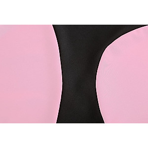 Viriber Leotards For Girls Gymnastics Girls' Activewear Dresses Gymnastics Leotards for Girls Dance Ballet Suit (130（9-10T), Black&Pink … …