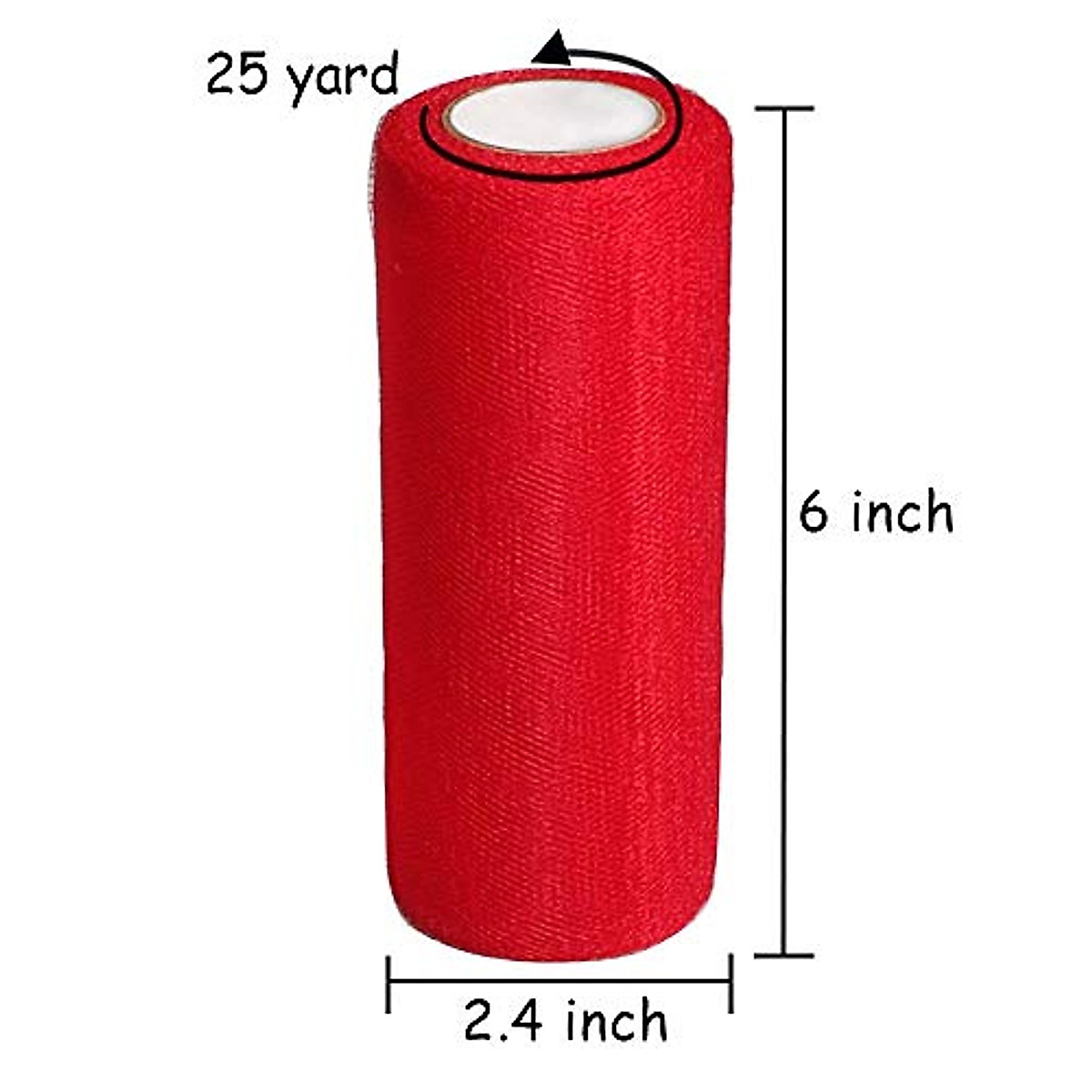 Sailing-go 7-color rainbow tulle reel gauze mesh reel gauze fabric reel 6 inches wide 25 yards. 0.4 inch wide, 25 yards long golden ribbon, 59 inch size ruler for table skirt rainbow party tulle skirt