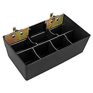 E-Track Basket E-Track Storage Box & Dividers Organizer for E-Track Systems Enclosed Trailer Tool Box for Garage, Workshop, Warehouse – Wall-Mounted Hanging Tool Box